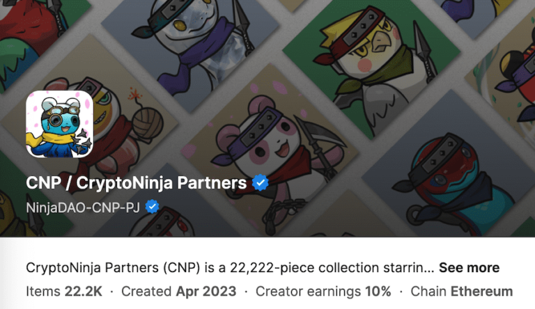 CNP(CryptoNinja Partners)とは？特徴や購入メリットを紹介！価格推移や将来性も | meta land
